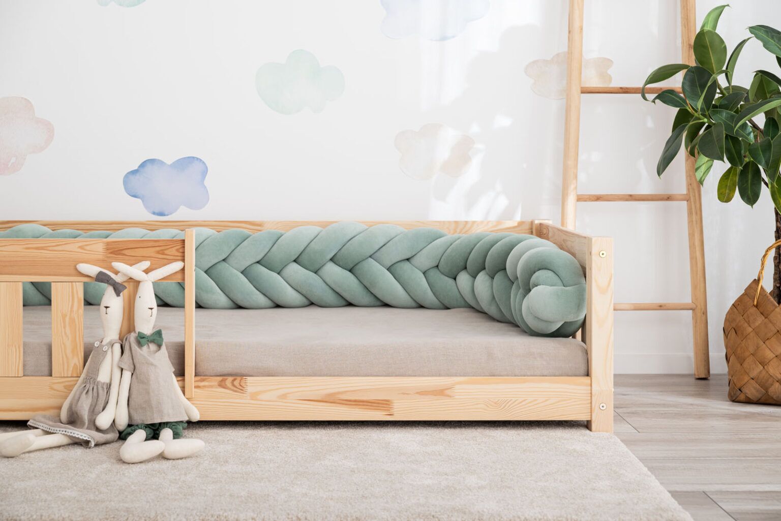 Braided bed bumper - 5 strands 180-420 cm - TreeTale